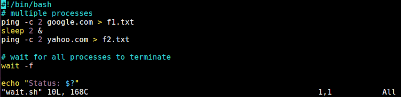 Wait Command In Linux