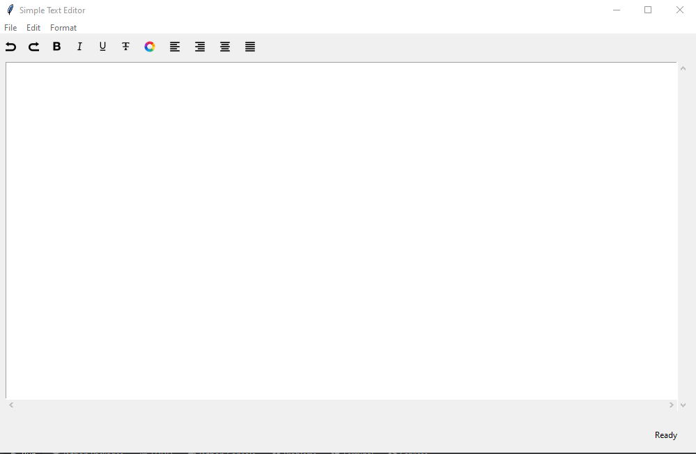 Simple Text Editor In Python